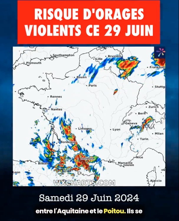 Risque d’orage aujourd’hui – Philippe François